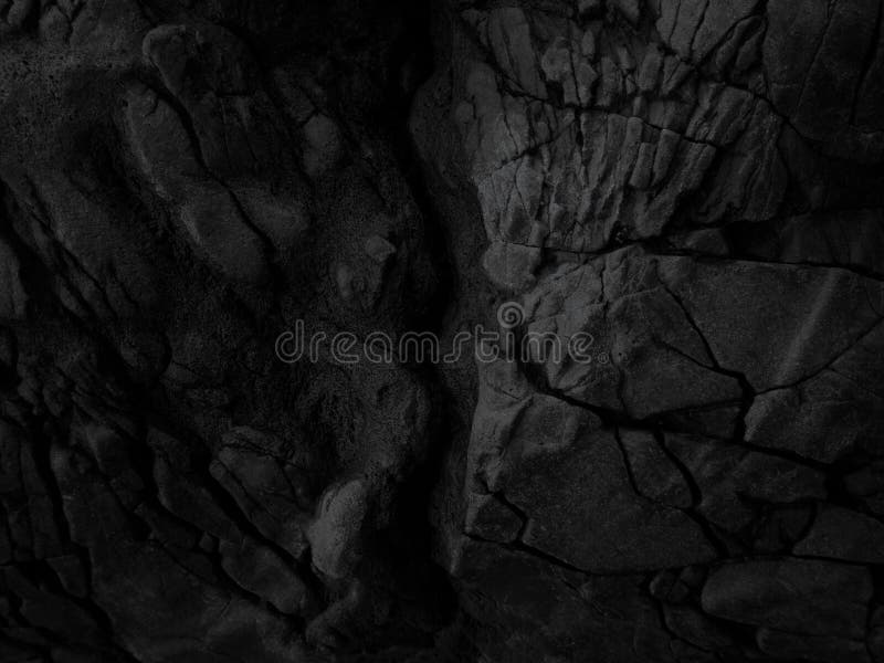 Black Close Up Rocks. Dark Stone. Stock Photo - Image of material ...