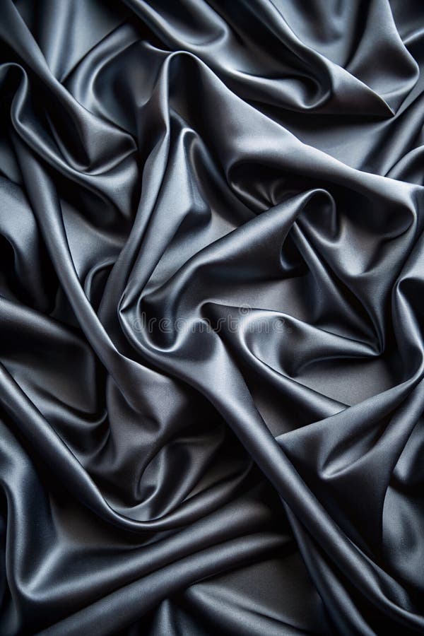 Black Cloth Background Texture with Dark Waves Stock Illustration ...