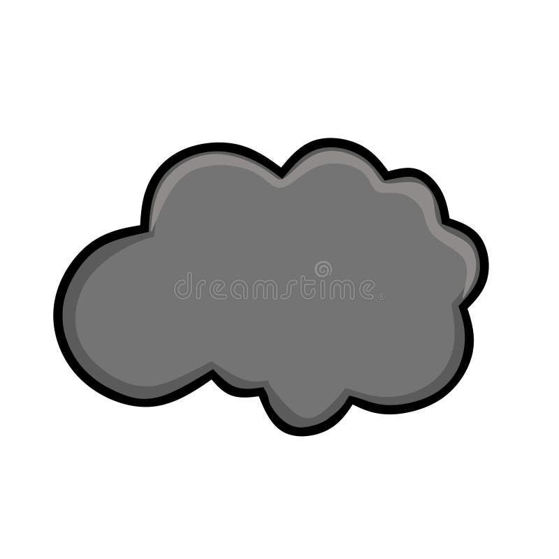 Black Cloudy Cloud Logo Vector Design that Will Rain Stock Vector ...