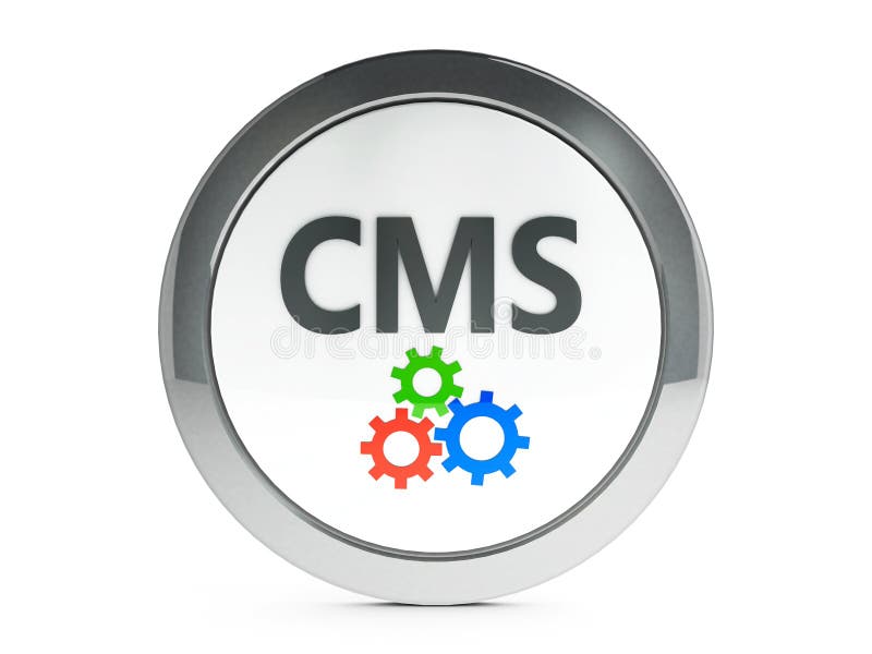 Black CMS Icon with Highlight Stock Illustration - Illustration of ...