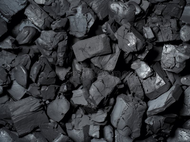 Coal Background Closeup Fire Bright Orange Red Black Hot Burn Heat ...