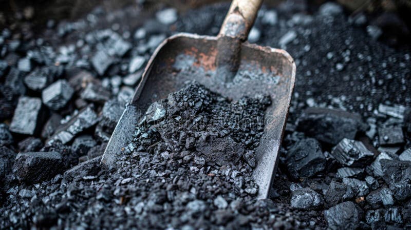 Black Coal is Shoveled into Large Open Pits Where it is Sorted and ...