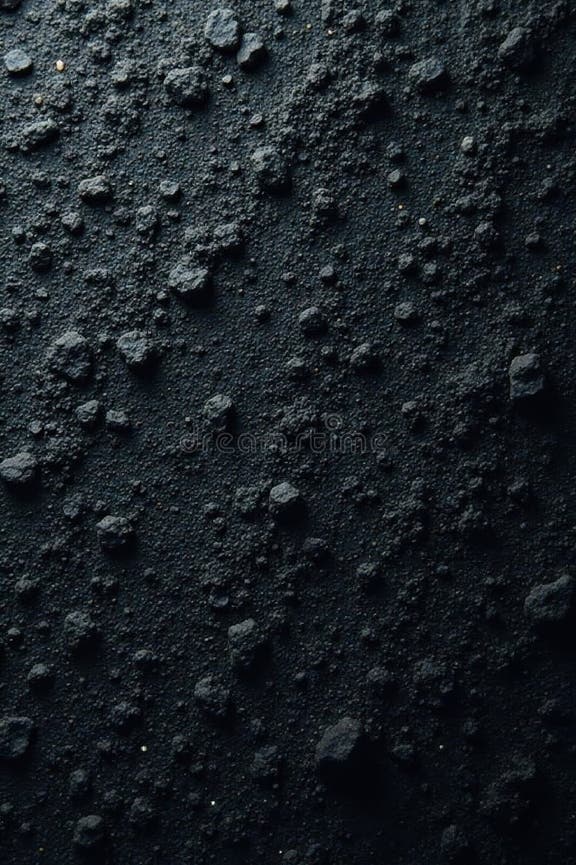 Black, Coarse Grained Stone; Deep Shadows, Gritty Texture , Seamless ...