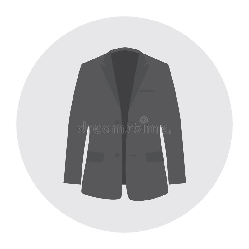 Black Coat. Vector Illustration Decorative Design Stock Vector ...
