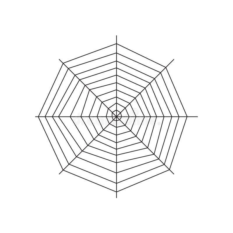 Cobweb icon stock vector. Illustration of pictogram - 112610555