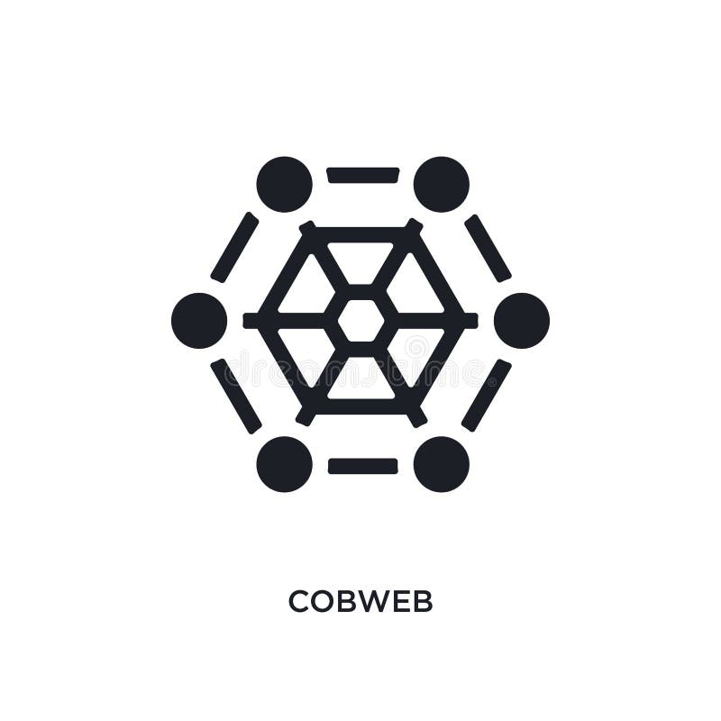 Black Cobweb Isolated Vector Icon. Simple Element Illustration from ...