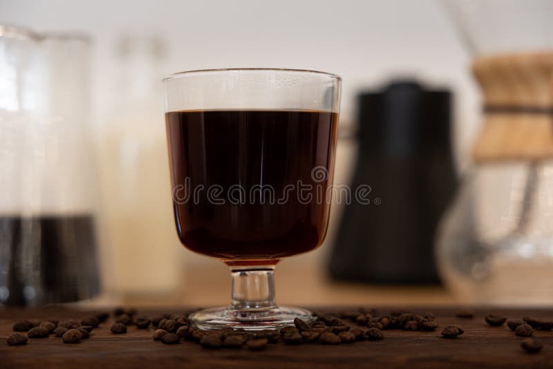 Black Coffee and add-ins stock photo. Image of components - 261436936