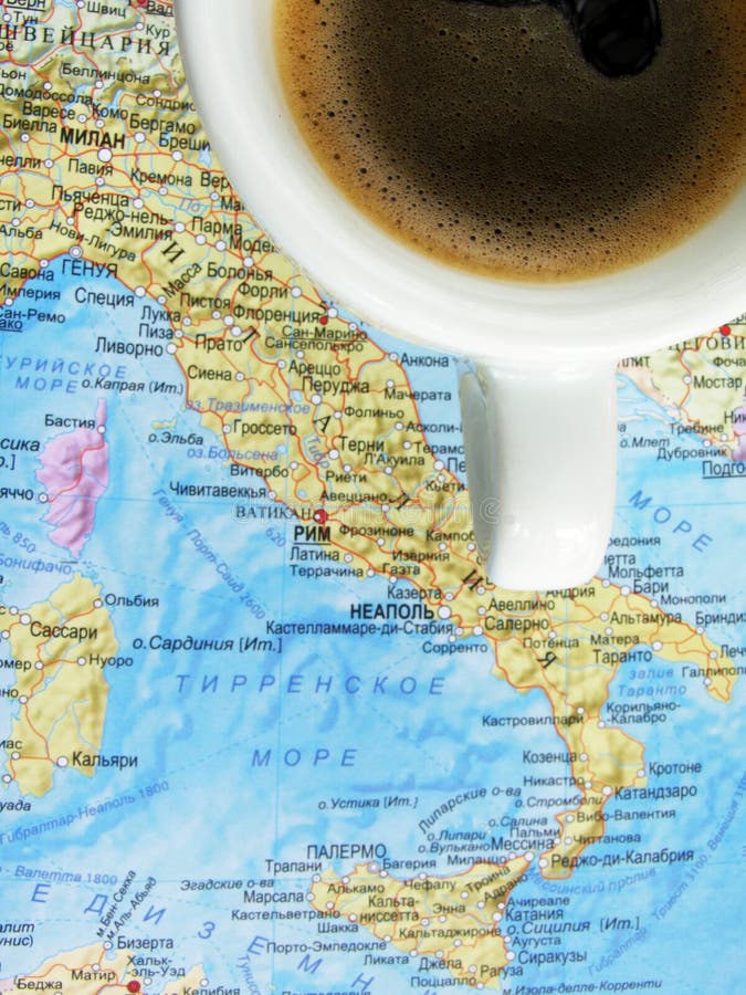 1+ Italy coffee map Free Stock Photos - StockFreeImages