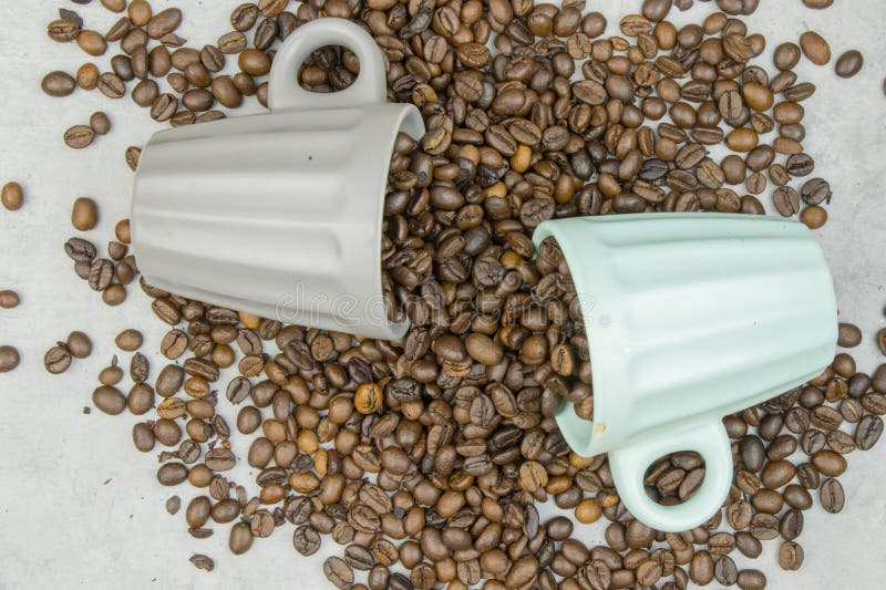 Black Coffee Beans, Large Group of Coffee Stock Image - Image of ...