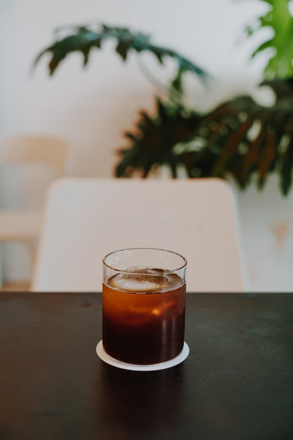 Cold Drip Coffee with Glass and Ice Stock Photo - Image of morning ...
