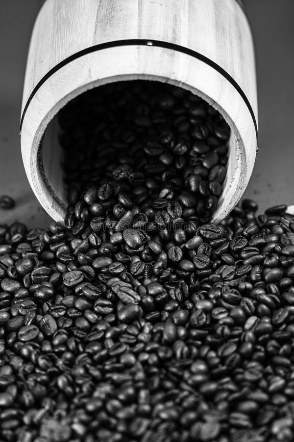 Black Coffee Cup. Breakfast Coffee Concept Stock Image - Image of ...