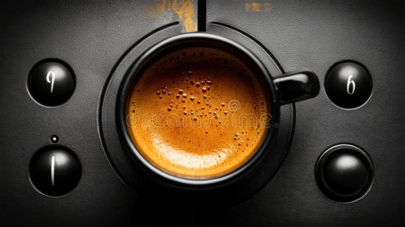 Black Coffee Cup Modern Control Panel Buttons Stock Photos - Free ...