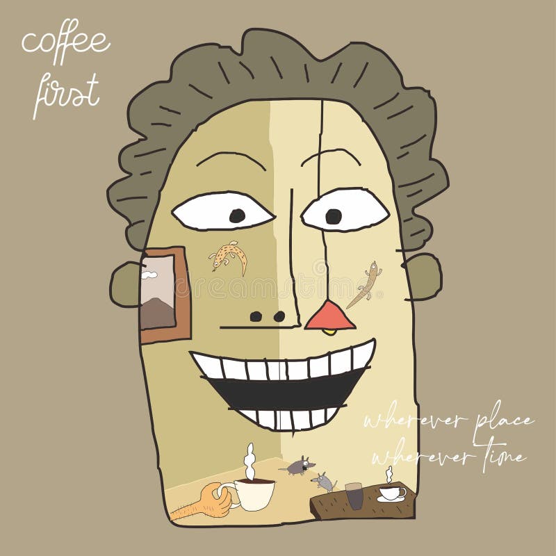 Coffee First, Adventure Second, Patch or Sticker. Vector. Concept for ...