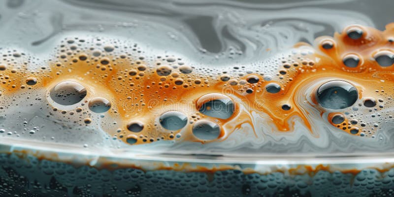 Black Coffee in Glass Spilled and Splash on a Table Stock Photo - Image ...