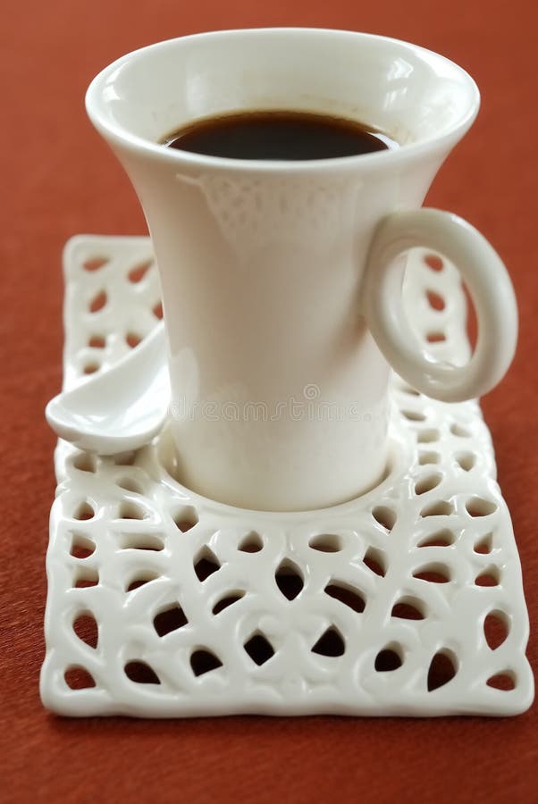 Black Coffee in Stylish Cup Stock Image - Image of style, beverages ...