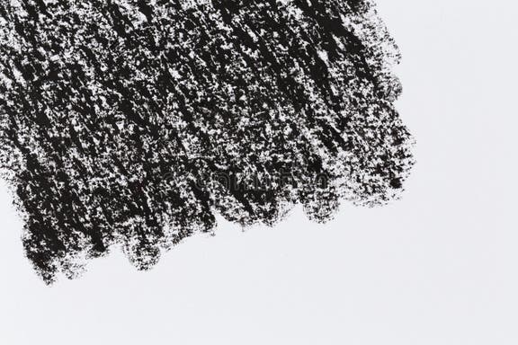 Black Color Crayon Hand Drawing Texture Stock Image - Image of element ...