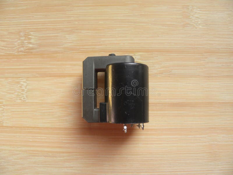 Cylindrical transformer stock image. Image of element - 173546417