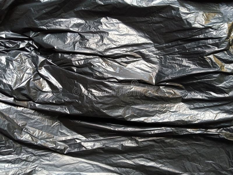 Black Color Garbage Bag Texture Stock Photo - Image of disposal ...