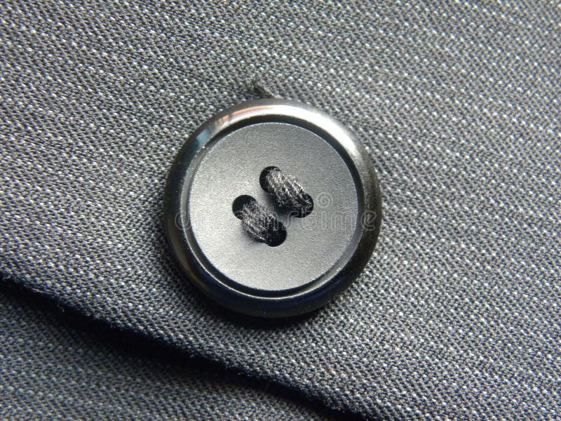 Black 4 Holes Sew through Button Stock Photo - Image of holes, business ...