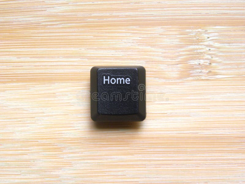 Black Color Home Key of Keyboard Stock Image - Image of english, icon ...