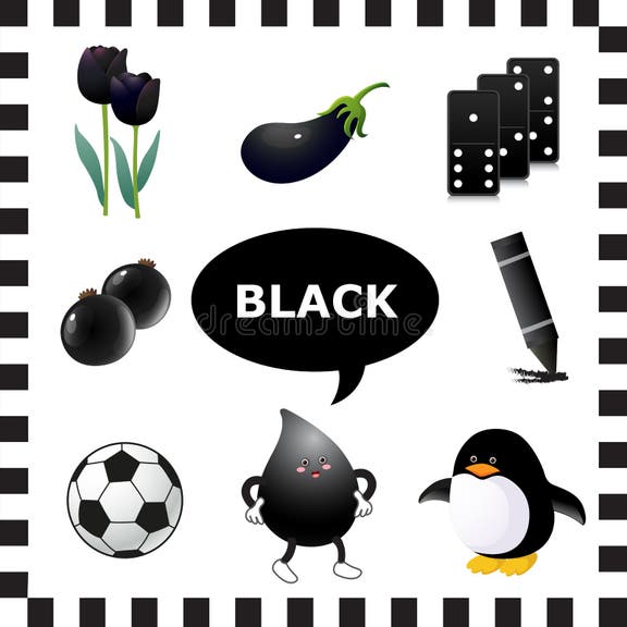 Black color stock vector. Illustration of currant, material - 55187708