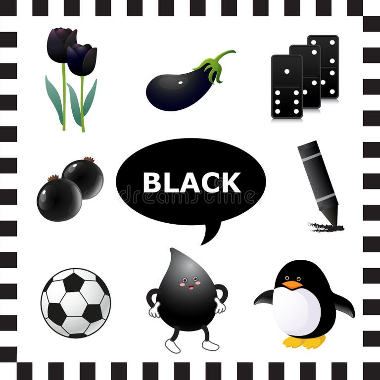 Black color stock vector. Illustration of currant, material - 55187708