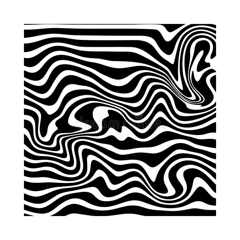 Black Color Lines .illusion in Red Color.Abstract Wavy Background. Thin ...