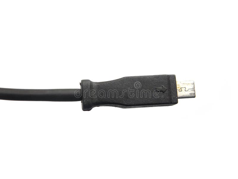Micro USB Camera To Computer Connector Cable Stock Image - Image of ...