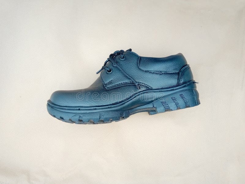 Black Color Shoes on White Background Stock Image - Image of black ...