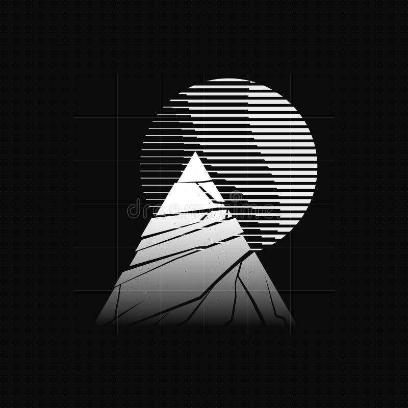 Black Color Technology Background. Digital Visualization of Science ...