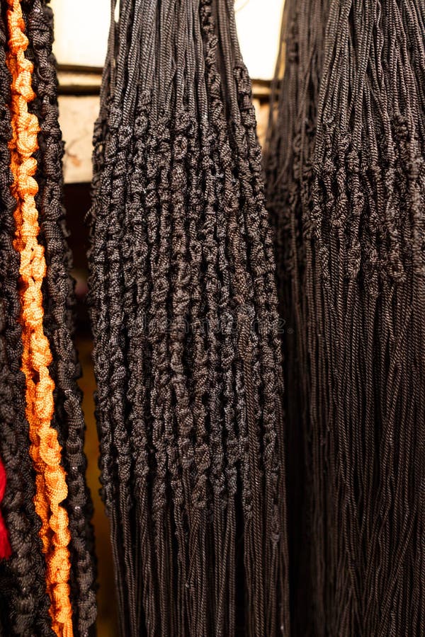 Black Color Threads of Gods in Tirumala,AndhraPradesh Stock Image ...