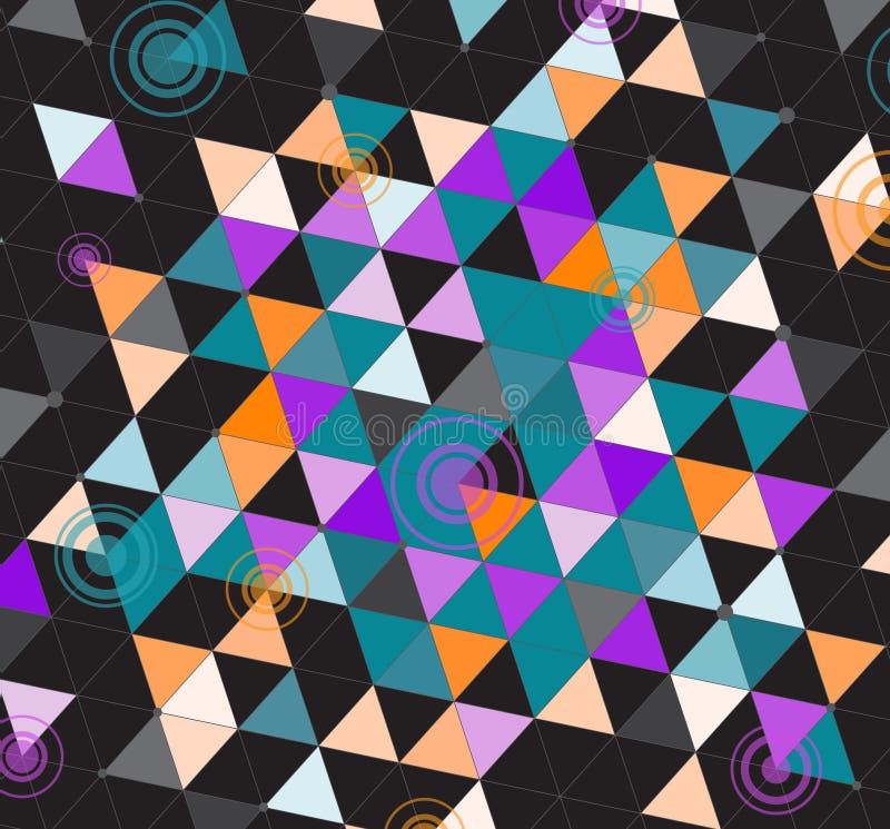 Black colorful triangles stock vector. Illustration of modern - 37540965
