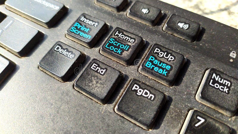 Black Colour Computer Keyboard Stock Image - Image of digital ...