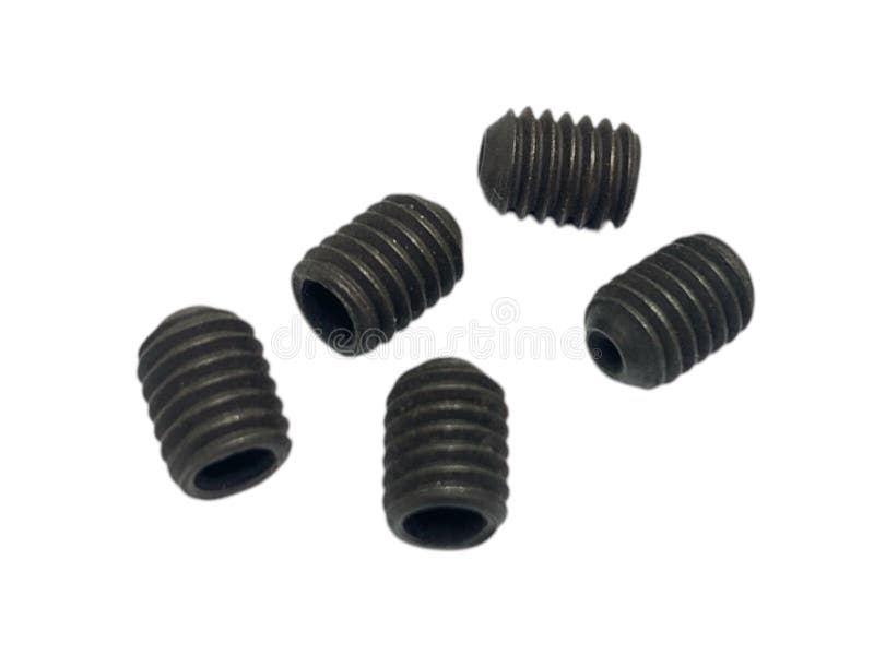 Black Colour Hex Socket Set Screws Stock Photo - Image of labeled ...