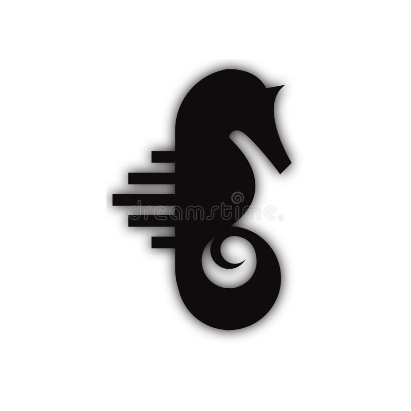 A Black Colour Logo Design. Stock Illustration - Illustration of ...