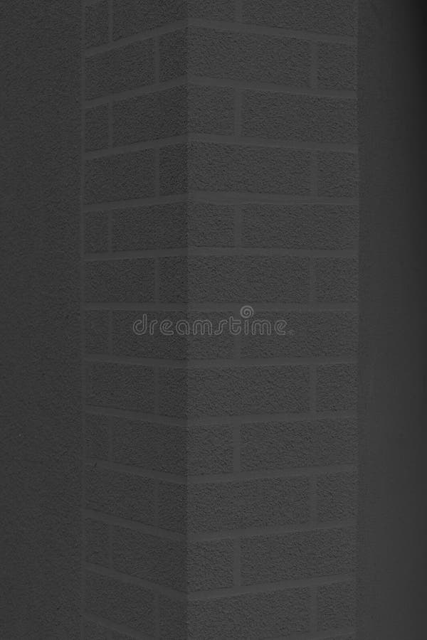 Black Column Pillar Abstract Brick Pattern Element Detail Object ...