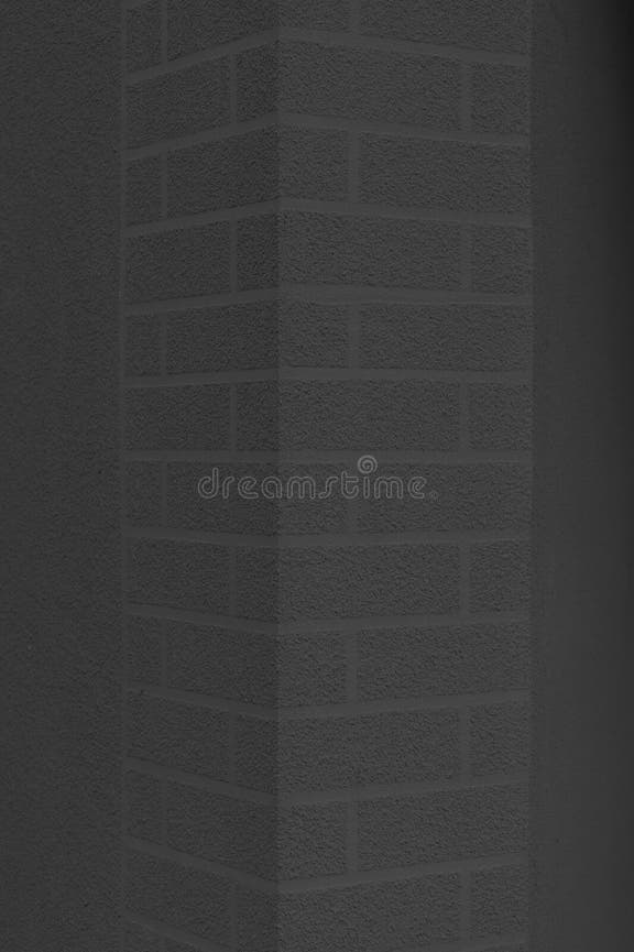 Black Column Pillar Abstract Brick Pattern Element Detail Object ...