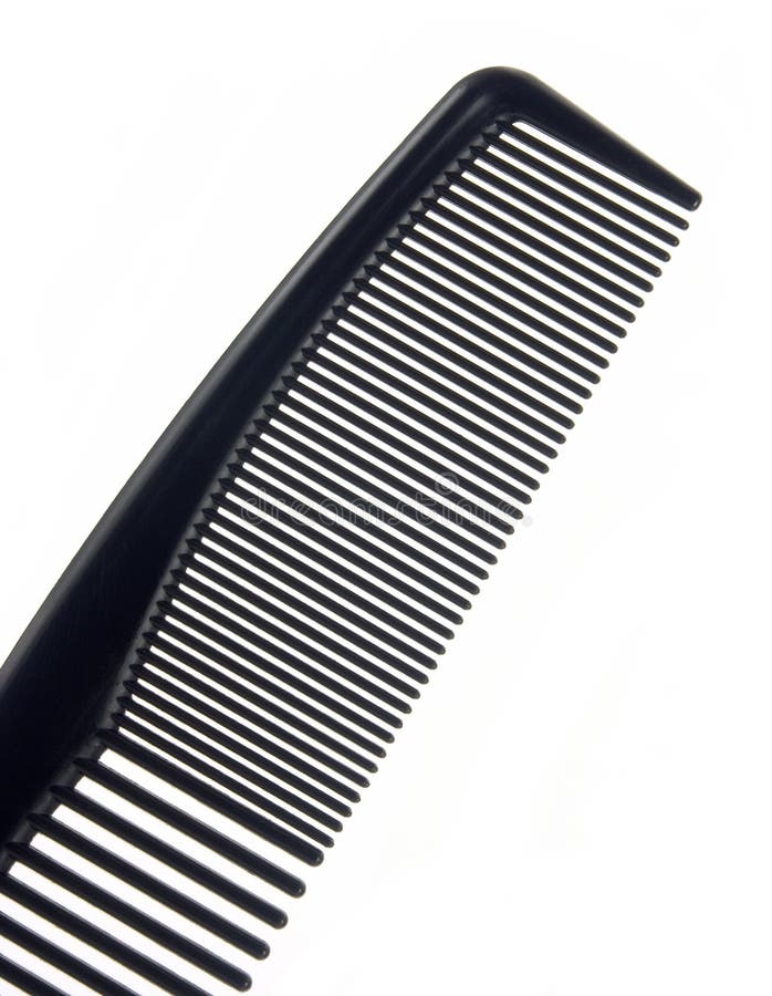 Black Comb Isolated On White Stock Photo - Image of blade, comb: 19716614