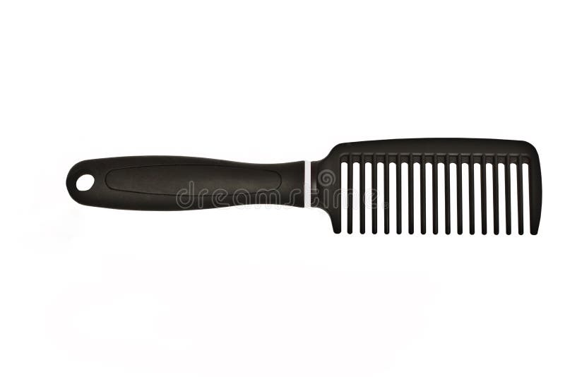 Black Comb with a Few Teeth for Professional Hair Stylist on an Stock ...