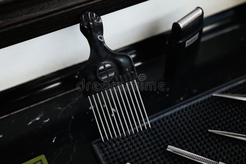 Black Comb Grooming Tools Barber Shop Counter Stock Photos - Free & Royalty-Free Stock Photos ...