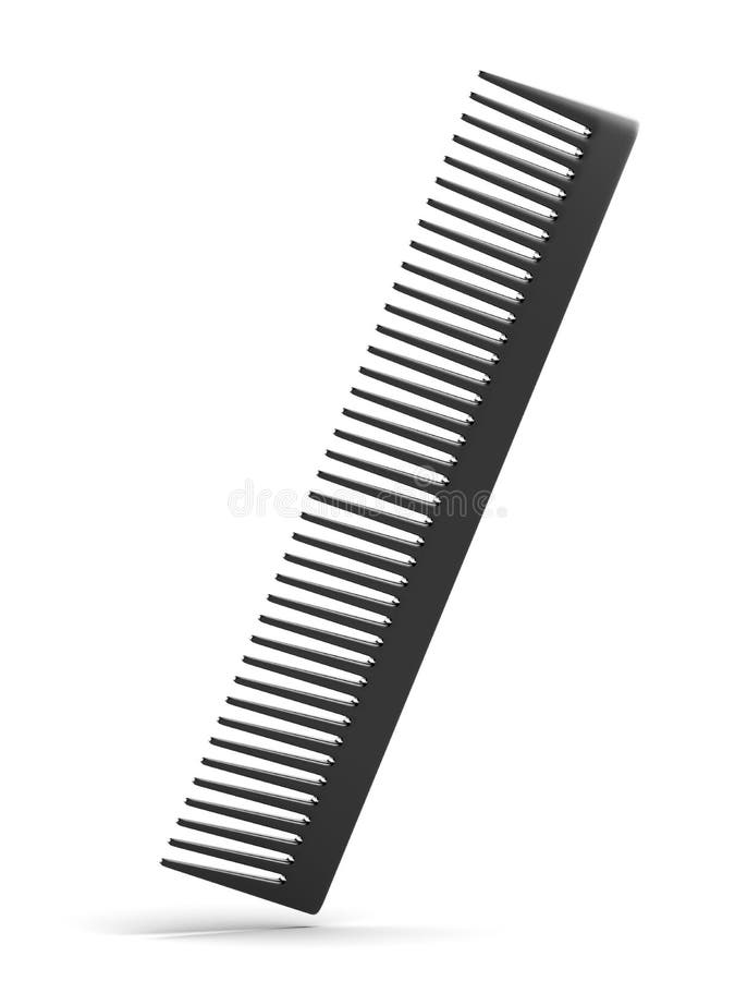 Black comb stock illustration. Illustration of hairbrush - 32318317