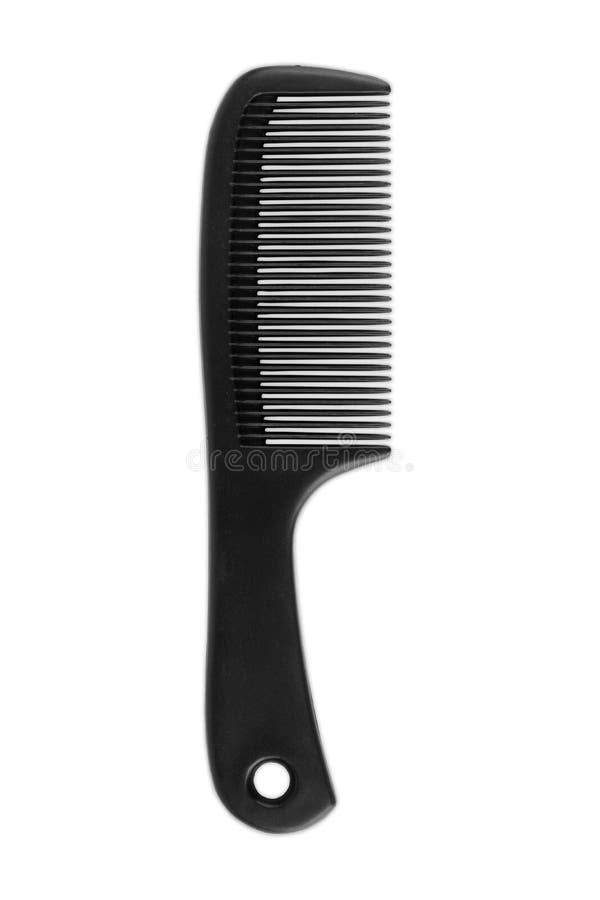 Black Comb on a White Background Stock Image - Image of barber, hygene ...
