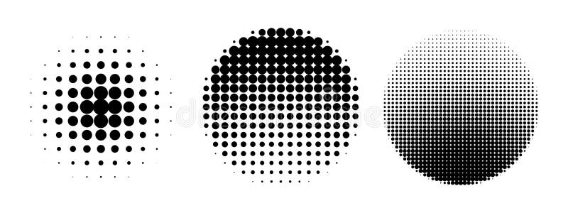 Black Comic Book Halftone Style Background Elements Stock Vector ...