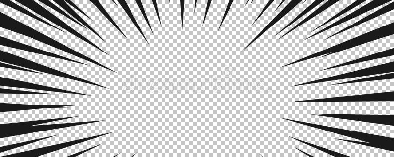 Black Comic Book Transparent Background Stock Vector - Illustration of ...