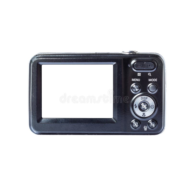 Black Compact Digital Camera Stock Photo - Image of focus, frame: 43984644