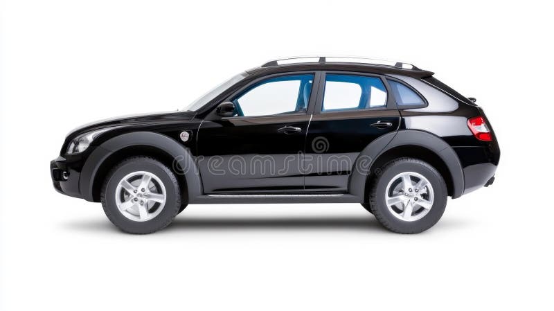 Black Compact SUV Isolated on White Background with Sleek and Modern ...