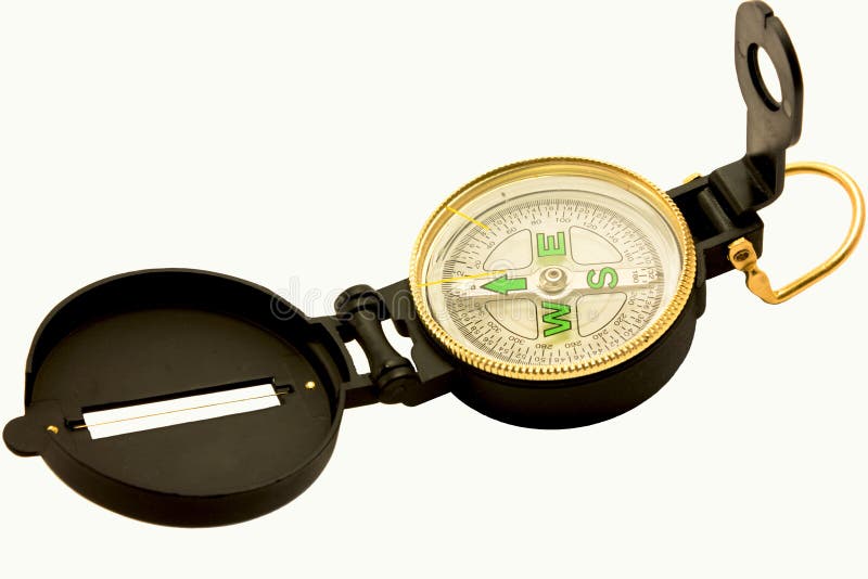 Black compass on white stock photo. Image of single, black - 30971994