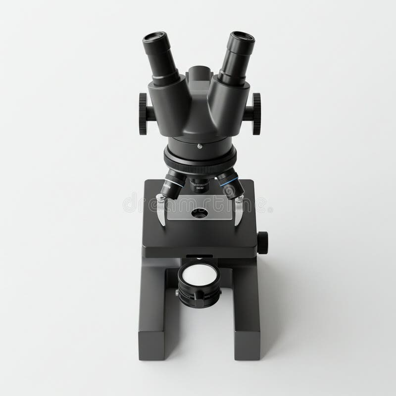 Compound microscope stock illustration. Illustration of model - 178641637
