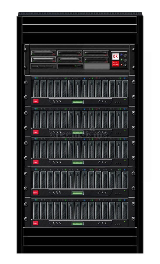 Computer Data Centre stock vector. Illustration of black - 7043171