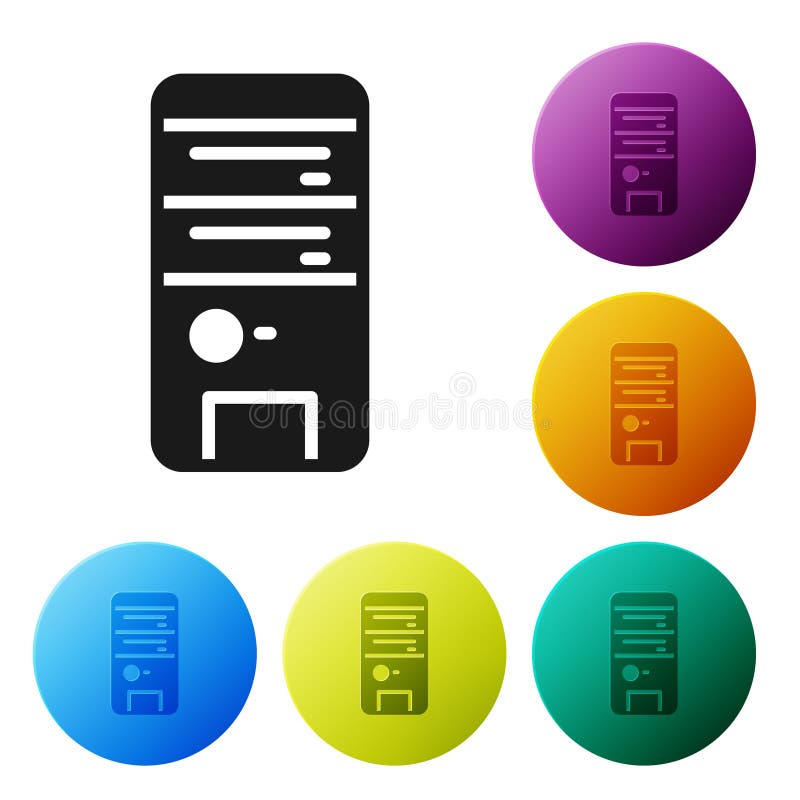 Computer Hardware Icons Pc Component Stock Illustrations – 562 Computer ...